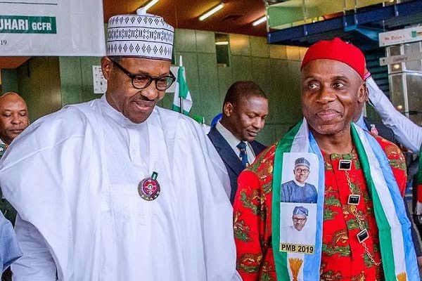 Buhari Lauds Amaechi: Calls Him 'Golden Fish' of His Administrat