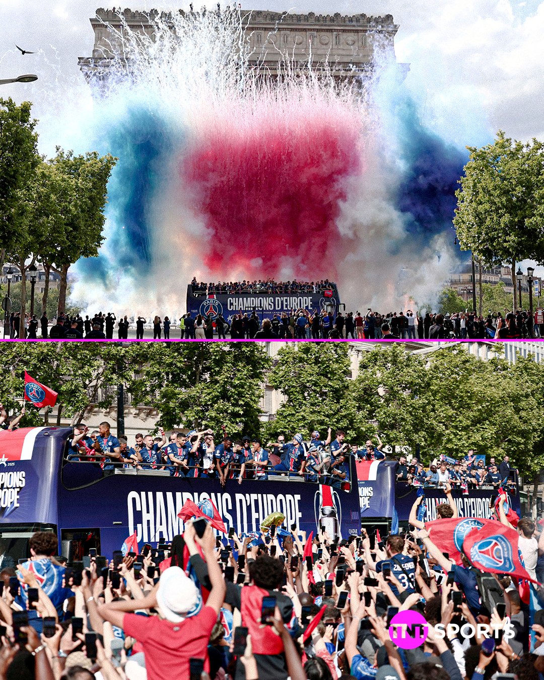PSG Celebrates Champions League Victory with Trophy Parade